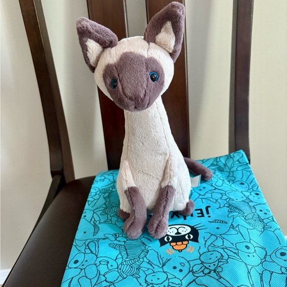 Jellycat | Toys | Jellycat Iris Siamese Cat Rare Nwt | Poshmark